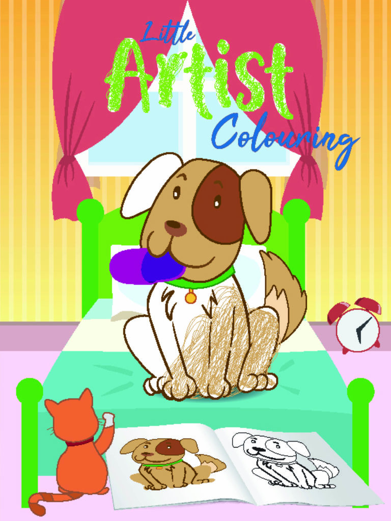 Little Artist Colouring - Cuberdon books